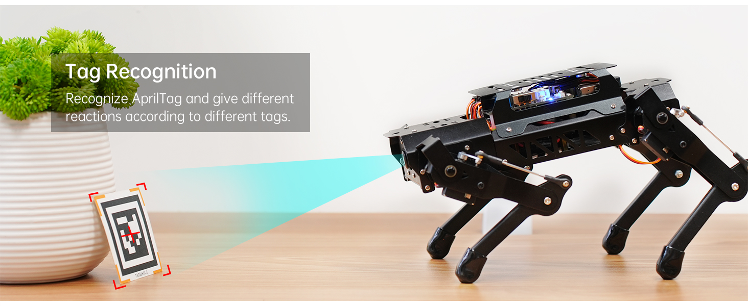 Amazon.com: PuppyPi Robot Dog for Raspberry Pi, ROS Open Source TOF Lidar AI Vision Quadruped ...