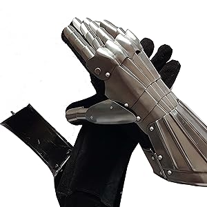 Amazon.com: AnNafi® Fantasy Gauntlets | Medieval Gauntlet SCA Armor ...