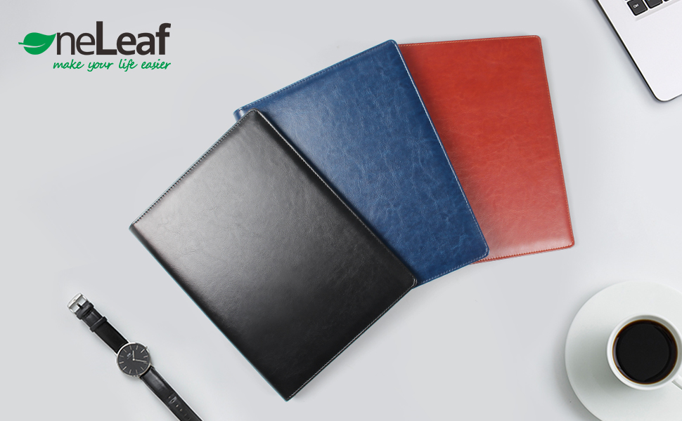 Amazon | A4 クリップボードバインダー a4 二つ折り PUレザー ペンホルダー・名刺入れ・ポケット付き 会議 デスクパッド 署名フォルダ 契約書サイン専用 オフィス用品 (ブラック ...