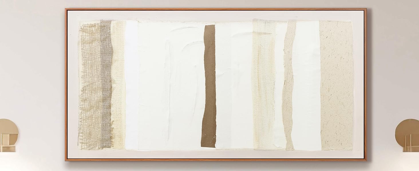 Amazon.com: Abstract Wall Art Small Size Framed Home Artwork Decor Modern Minimalist Canvas ...