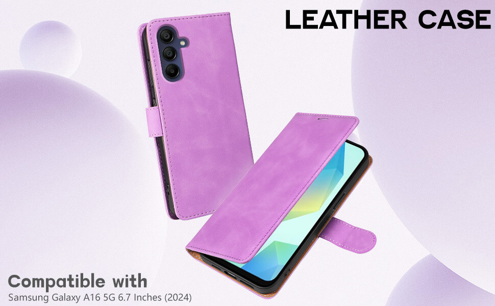 Amazon.com: JHWVVTF for Galaxy A16 Case Wallet, [RFID Blocking 4 Card Slots] Phone Stand, Wrist ...