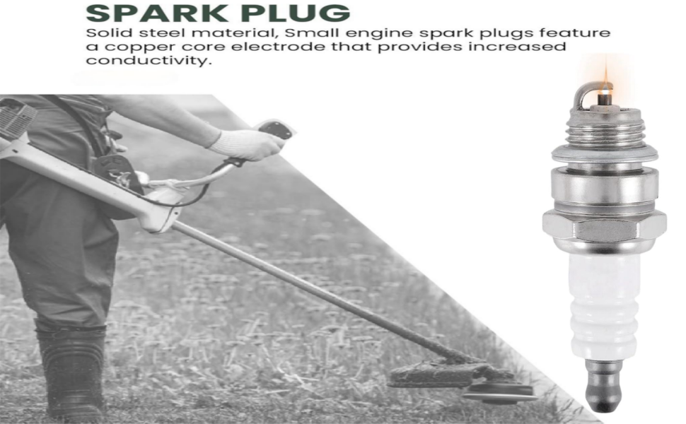 Amazon.com : L7T Spark Plug, RCJ6Y, RCJ7Y, for Husqvarna 33cc 43cc 47cc 49cc 52cc 2-Stroke 2 ...
