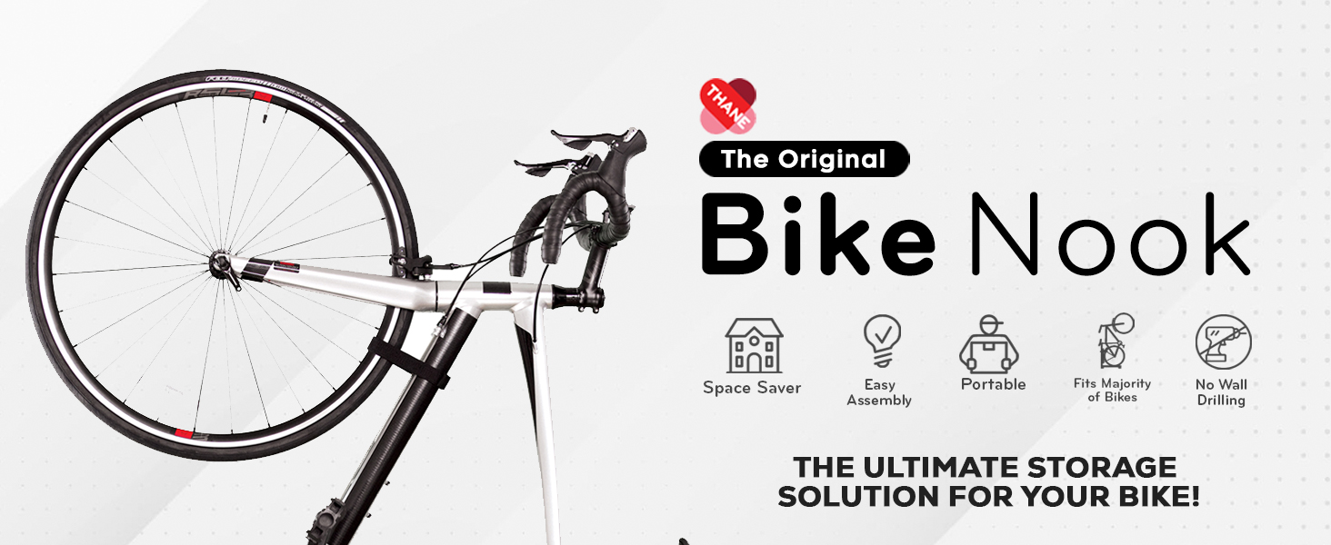 Bike Nook Stand & Vertical Storage Rack - 4 Pack - The Original Vertical Bicycle Floor Stand for ...