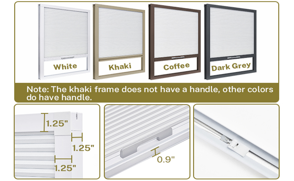 Moonice Cordless Skylight Blinds Blackout Honeycomb Roof Blinds Cellular Pleated Shades for ...