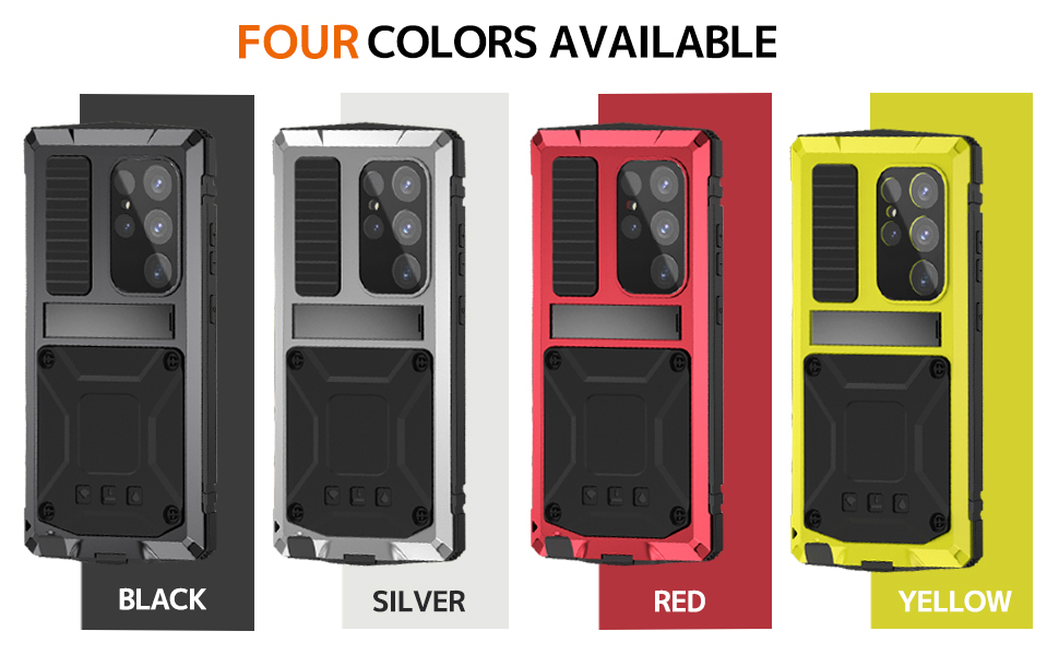 Amazon.com: NINKI Compatible Samsung Galaxy S24 Ultra Metal Phone Case with Screen Protector ...