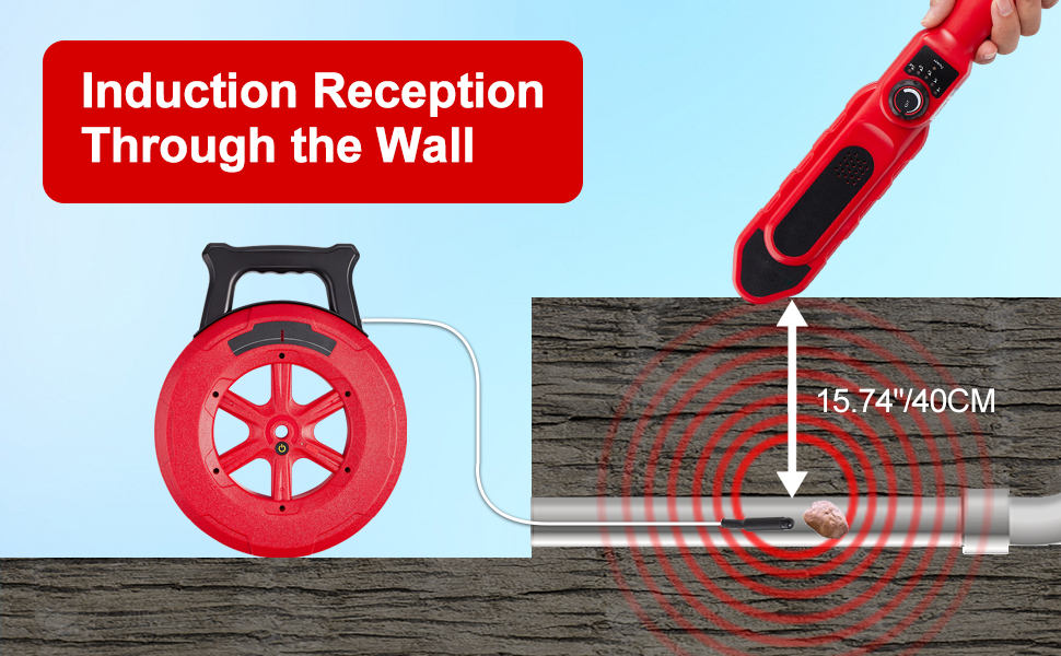 SOKO Pipe Blockage Locator Detector, 30M Water Line Wall Scanner ...