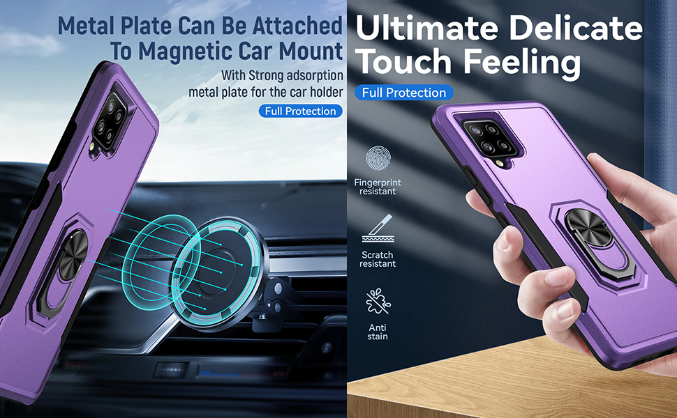 Amazon.com: Fucozan for Samsung Galaxy A42 5G Case with Kickstand Ring Rugged Protective ...