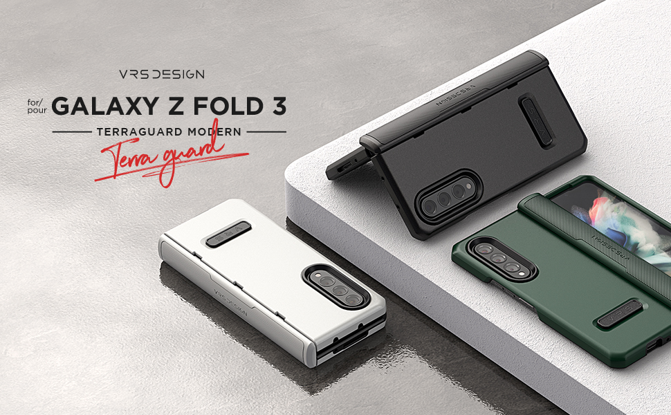 Amazon.com: VRS DESIGN Terra Guard Modern Phone Case for Galaxy Z Fold 3, Semi-Auto Hinge ...