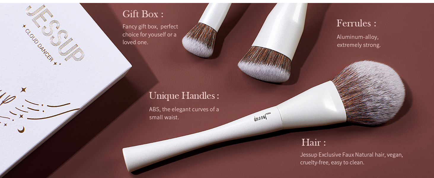 Amazon.com: Jessup Makeup Brushes Set 14pcs Make up Brushes Premium Synthetic Foundation ...