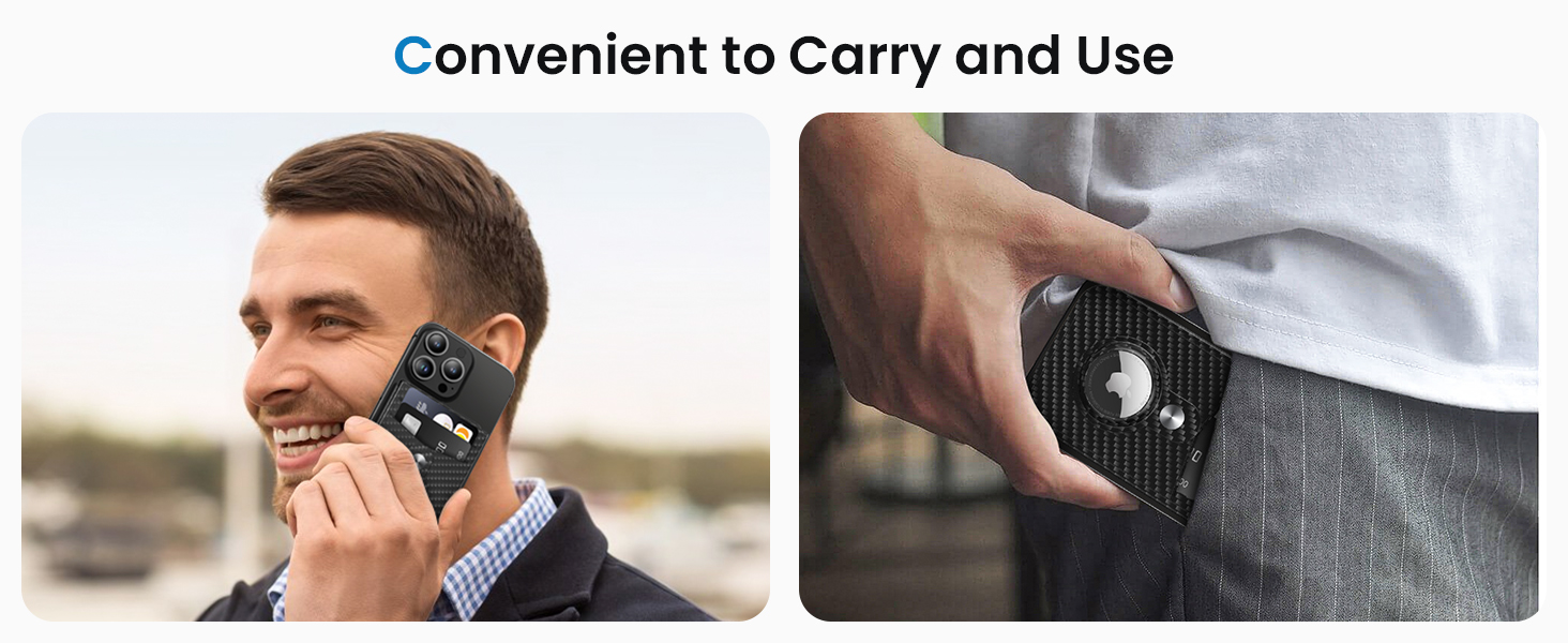 Amazon.com: Kimguard for Magsafe Wallet Stand with Airtag Holder, Strong Magnetic Wallet for ...