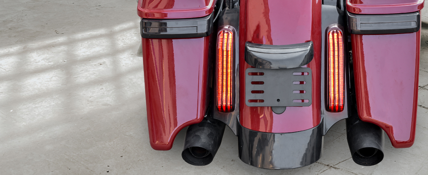 Amazon.com: VEISUTOR LED Rear Fender Fascia Kit for Road Glide 14-23, Rear Fender Extension ...