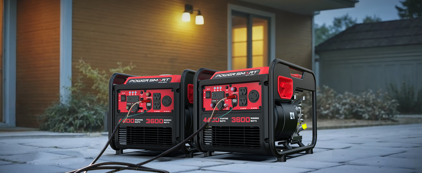 Amazon.com : PowerSmart 4400-Watt Portable Generator with Inverter ...
