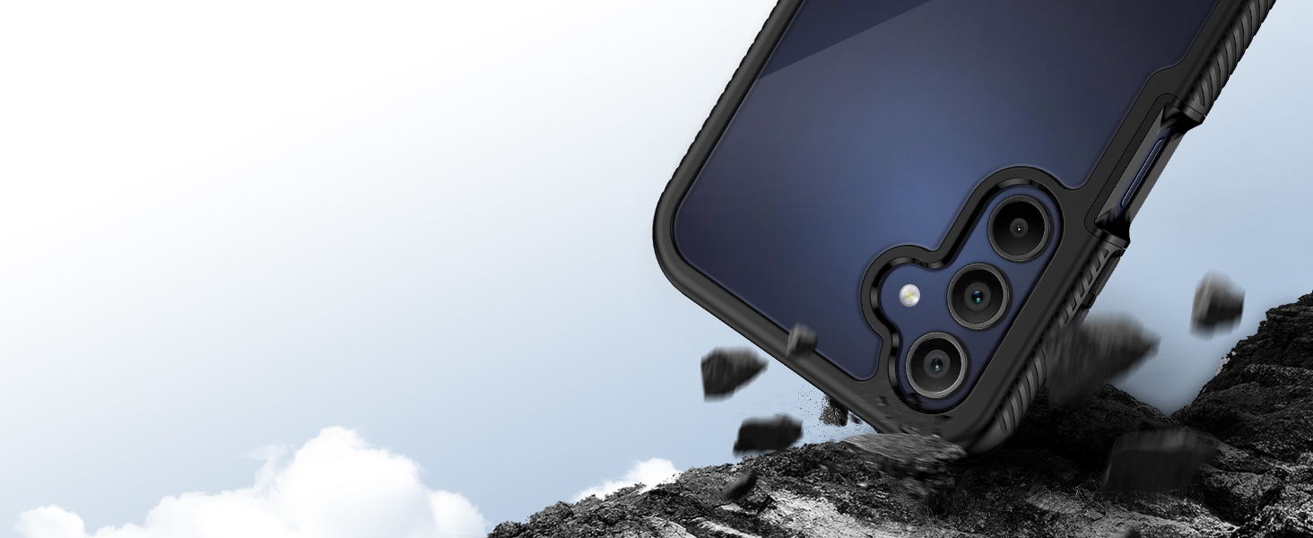 Amazon.com: seacosmo for Samsung A15 5G/4G Case, Full Body Shockproof Cover, with Built-in ...