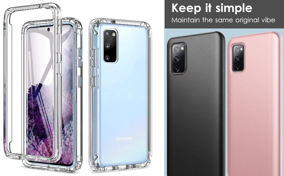 NWNK13 For Samsung Galaxy S20 FE 5G / S20 FE 4G Case Crystal Clear Slim Fit Front & Back 360 ...