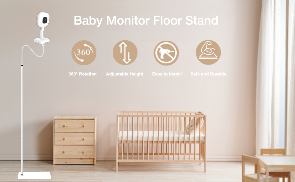 Amazon.com: Derebir Baby Monitor Floor Stand for Nanit Pro & Flex Stand, TP-Link Tapo C200/C210 ...