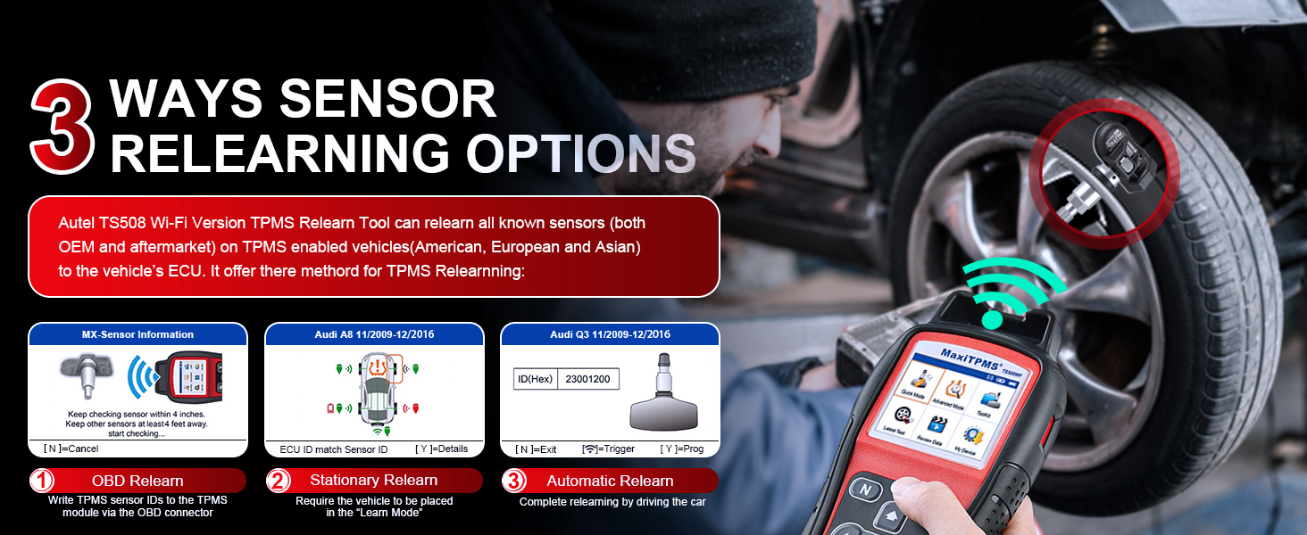Amazon.com: Autel MaxiTPMS TS508WF WiFi TPMS Relearn Tool, 2025 Updated ...