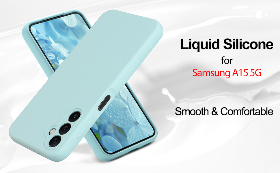 Amazon.com: Varikke Compatible with Samsung Galaxy A15 5G Silicone Case, Full Body Soft Liquid ...