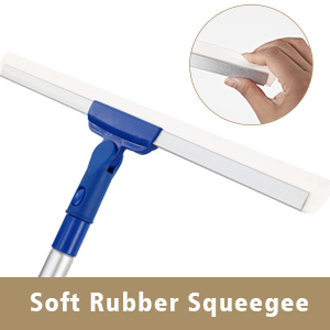 Amazon.com: Floor & Window Professional 180° Rotatable Squeegee Scrubber with 56" Adjustable ...