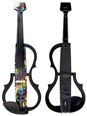 Amazon.com: Kinglos 4/4 Intelligent Headless Silent Electric Violin, Colored Carbon Fiber Body ...