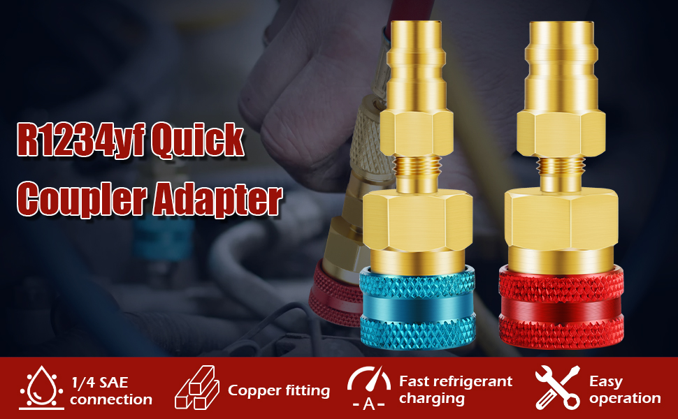 Amazon.com: R1234yf Couplers, Adjustable R1234yf to R134a Quick Coupler Refrigerant Adapter for ...