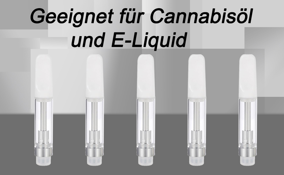 CBD Verdampfer 5 Stück,1.0ml,Kartusche Atomizer clearomizer für CBD ...