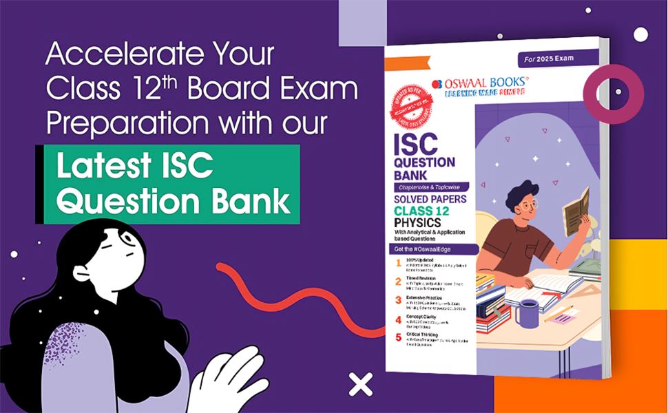 Oswaal ISC Question Bank Chapter-wise Topic-wise Class 12 (Set of 5 Books) Accounts, Economics ...