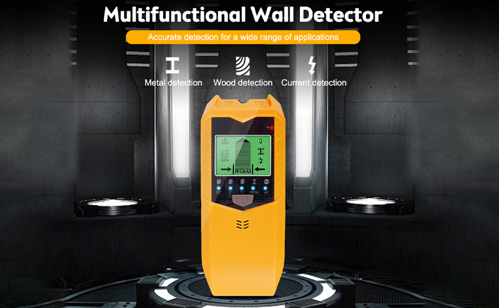 Stud Finder Sensor 5 in 1 Battery Operated SH402 Wall Scanner Detector Portable Electronic ...