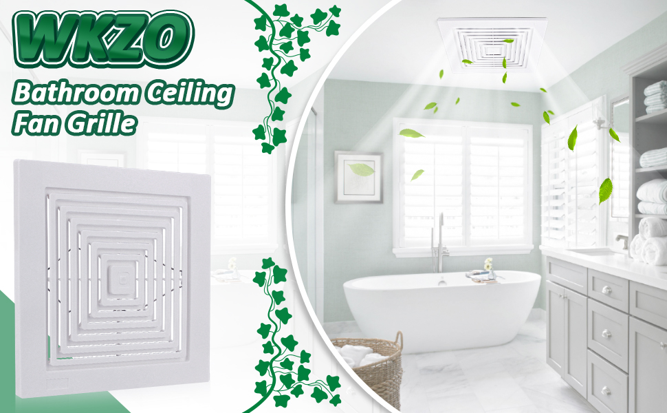 Amazon.com: WKZO 2-Pack BP46 BP90 Bathroom Ceiling Fan Grille with Springs Replacement Parts for ...