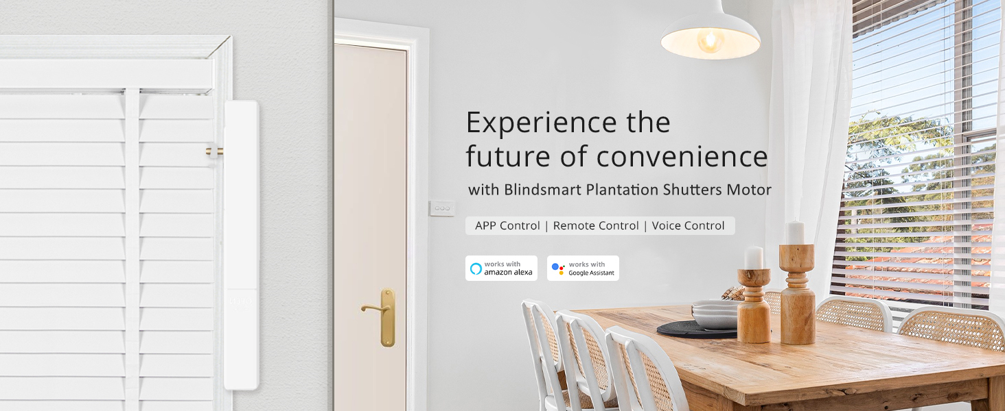 Amazon.com : Blindsmart Plantation Shutters Motor, Smart Electric Motor Automatic Opener for ...
