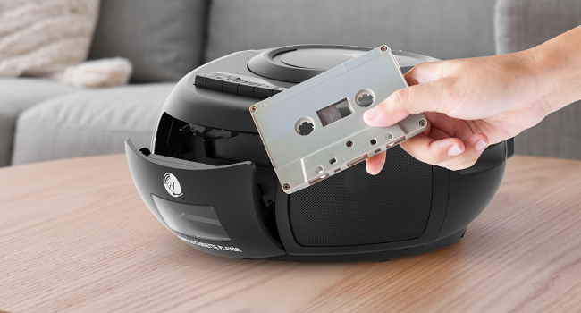 Amazon.com: Portable Cassette Player Combo, Battery Operated, Bluetooth ...