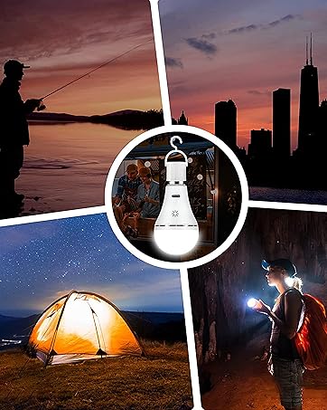 USB Rechargeable Light Bulb With Remote Control, 3 Color Temperature ...