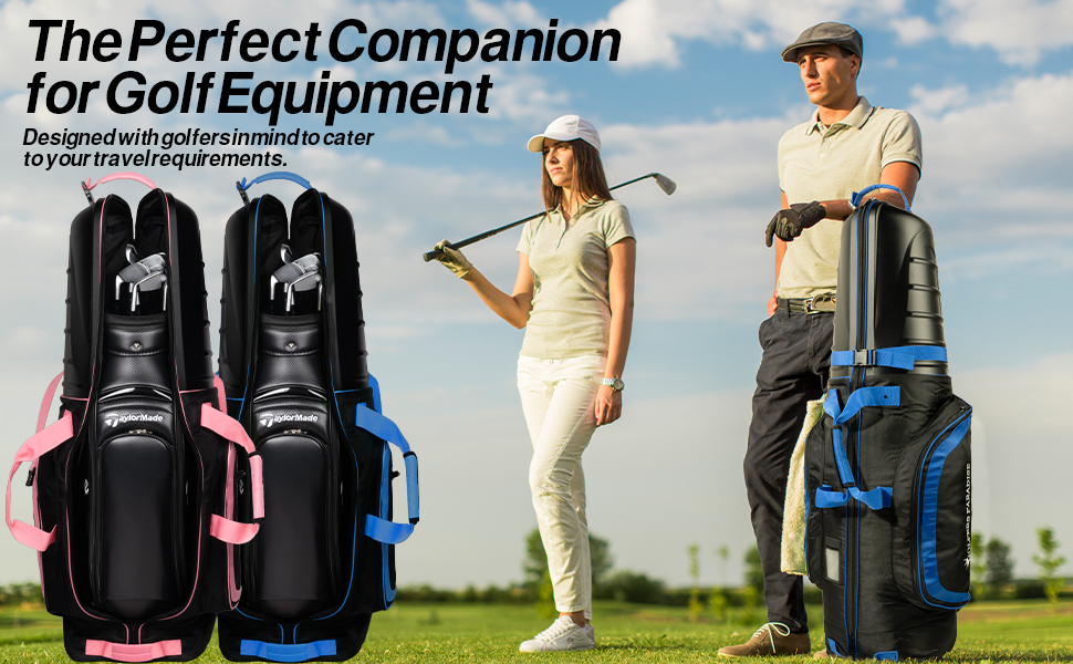 Amazon.com : Golf Travel Bag with Wheels & ABS Hard Case Top for Airlines - Waterproof ...