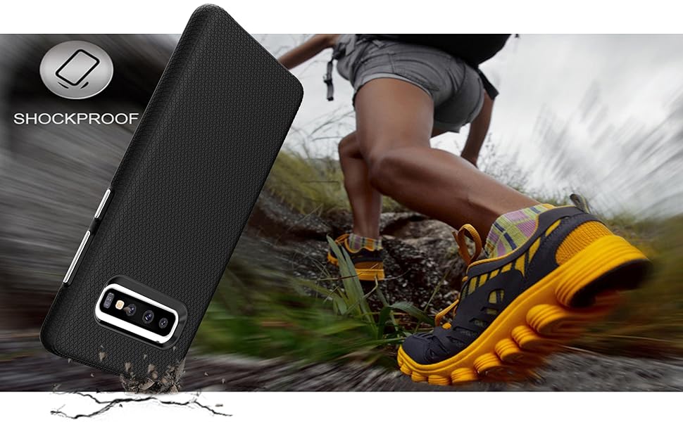 Amazon.com: AYMECL Galaxy S10 Plus Case - Mesh Texture,Military-Grade,Tough Drop Resistant ...