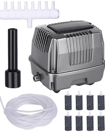 Amazon.com: Jesskit Linear AP-60 Septic Air Pump Aerator 950GPH, Hydroponic/Koi Pond Air Pump ...