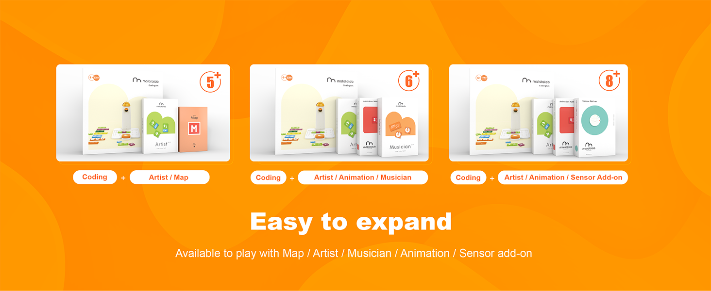 Amazon.com: Matatalab Coding Robot Set for Kids Ages 4+, STEM ...