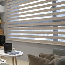Amazon.com: Graywind Motorized Zebra Blinds Compatible with Alexa Google WiFi Hardwired Smart ...
