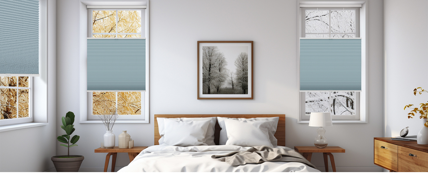 Amazon.com: Changshade Custom Blackout Cordless Top Down Bottom Up Cellular Shades, Room ...