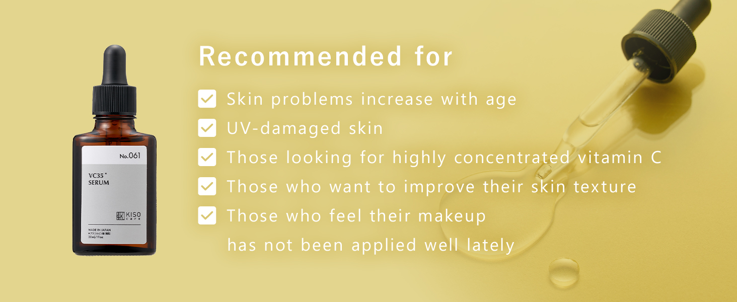 Amazon.com: KisoCare 35% Pure Vitamin C Serum for Face Vitamin C, Coix barley extract 30ml 1oz ...