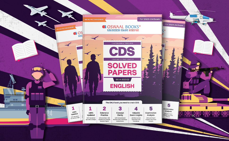 Oswaal CDS Question Bank | Previous Years Solved Question Papers (2014-2023) Chapter-wise ...