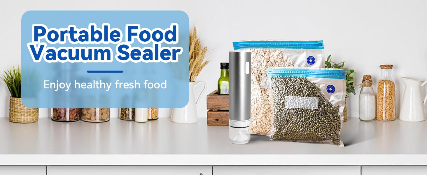 Amazon.com: Handheld Vacuum Sealer for Food Preservation & Storage, Portable Mini Vacuum Sealer ...