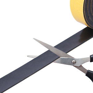 TORRAMI Adhesive Solid Neoprene Rubber Strips 1/8 (.125) inch Thick X 4 inch Wide X 10 Feet, for ...