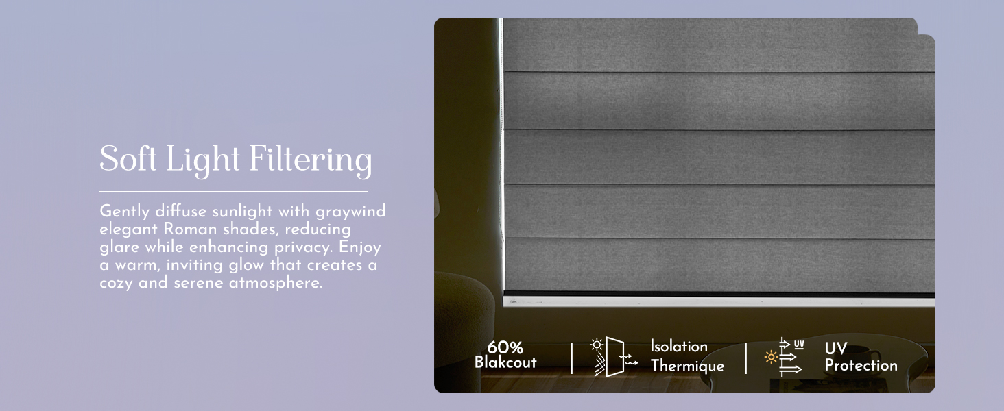 Amazon.com: Graywind Smart Top Down Bottom Up Roman Shades Compatible with Alexa Google Solar ...