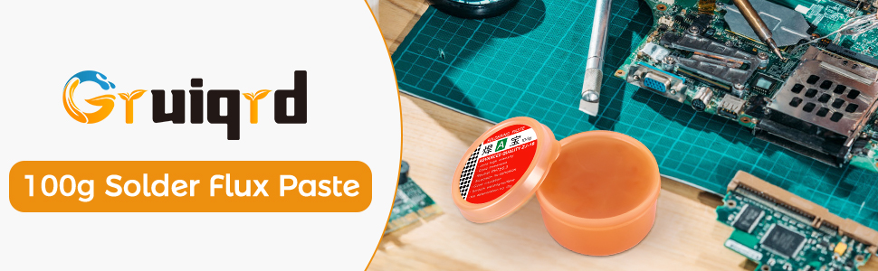 100g Solder Flux Paste, Lead Free Solder Flux, No-Clean Flux Soldering Paste, Soldering Flux for ...