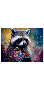 TISHIRON DIY Malen nach Zahlen Erwachsene Tiere Erwachsene Malen nach Zahlen Kits auf Leinwand ...