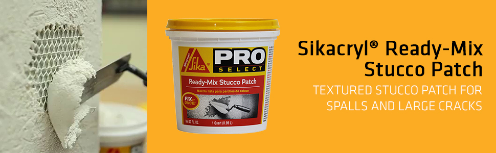 Amazon.com: SIKA - 503333 Sikacryl Ready-Mix Stucco Patch, 1 Qt, White : Industrial & Scientific