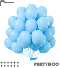 Amazon.com: PartyWoo Light Blue Balloons, 140 pcs Matte Blue Balloons Different Sizes Pack of 18 ...