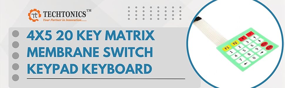 Amazon.in: Buy TECHTONICS 4x5 20 Key Matrix Membrane Switch Keypad ...