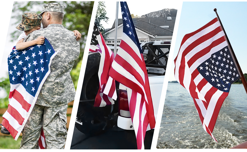 Amazon.com : American US Flag 4x6,Vibrant Color & Fade Resistant US Flags for Outside Long ...