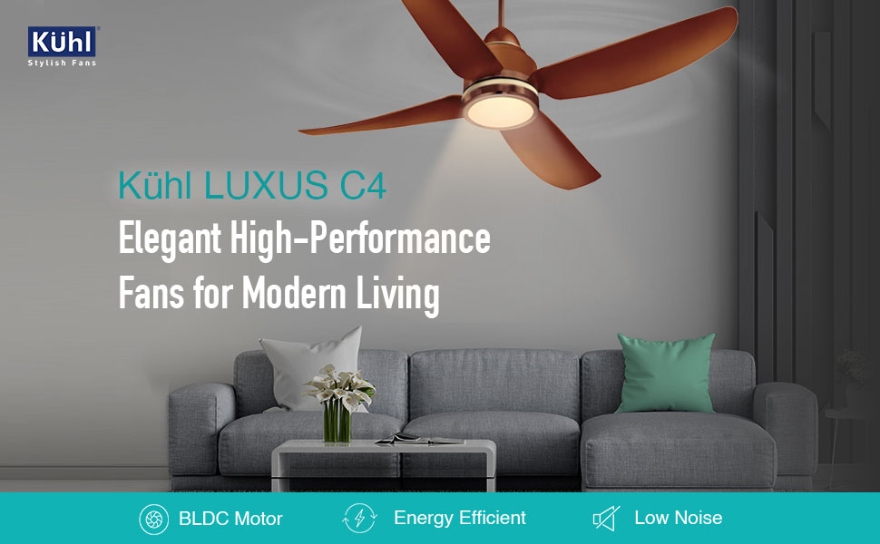 Buy KUHL Luxus C4 1320 mm 65% Power Saving BLDC Ceiling Fan with Remote | BEE 5 Star Rated & ISI ...