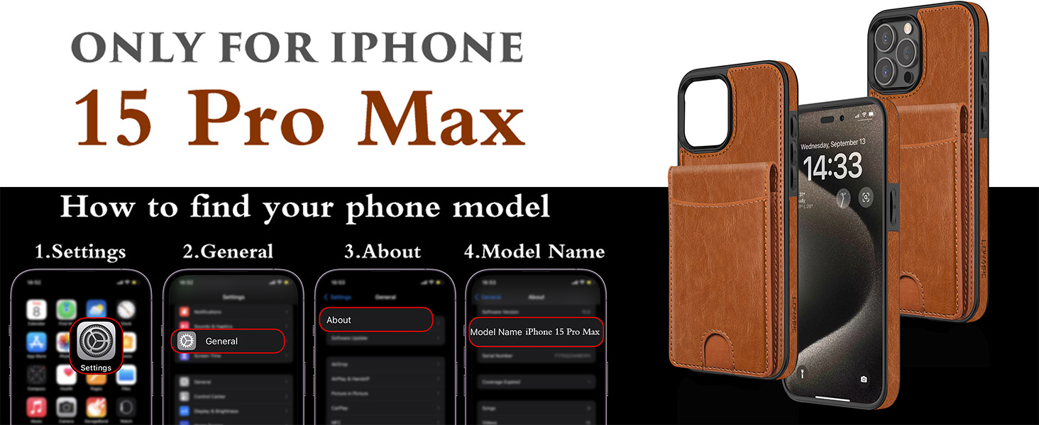 Amazon.com: LOHASIC Wallet Case for iPhone 15 Pro Max, 6 Card Holder, Compatible with MagSafe ...